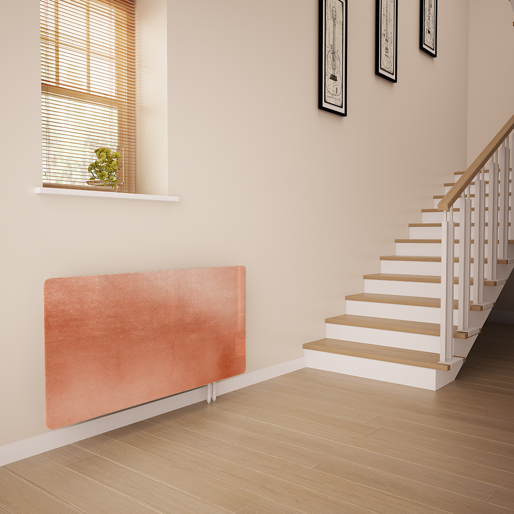 Glass Radiator Cover In Rose Gold - Extra Large - Premier Range